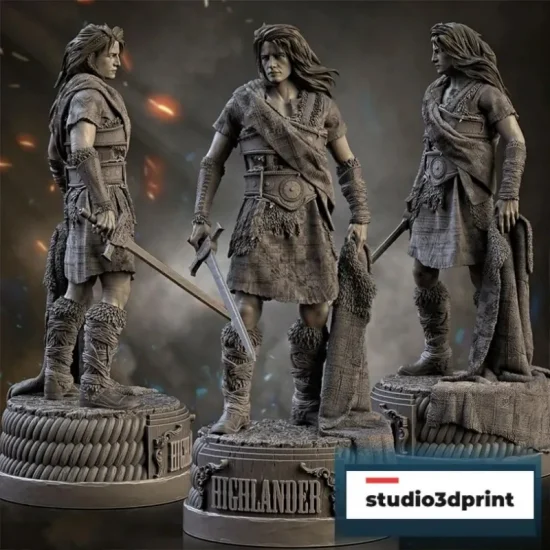 Highlander Connor MacLeod – STL 3D print files – 3D Kiee Shop
