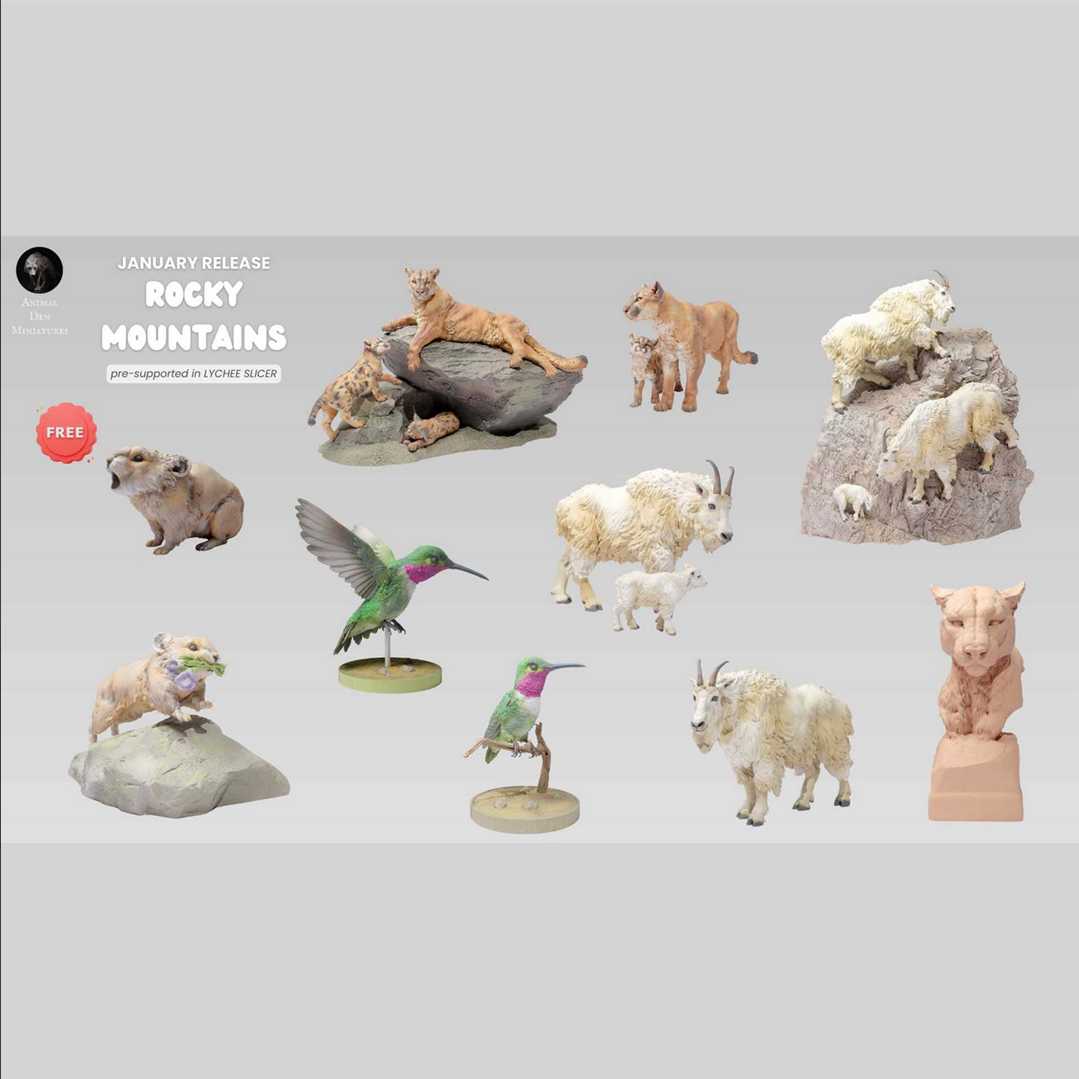January 2025 Animal Den Miniatures – 3D Kiee Shop